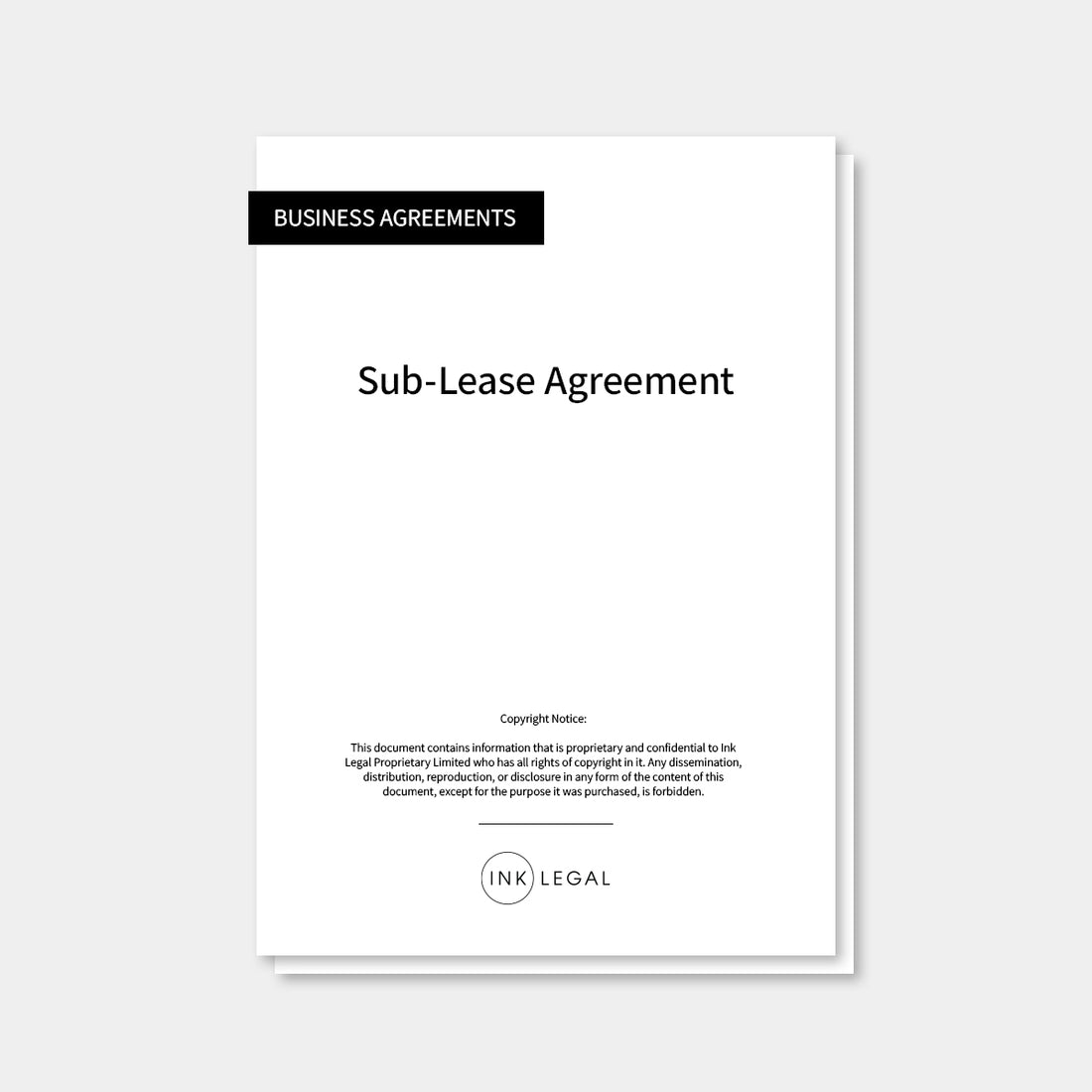 Sub-Lease Agreement – Ink Legal